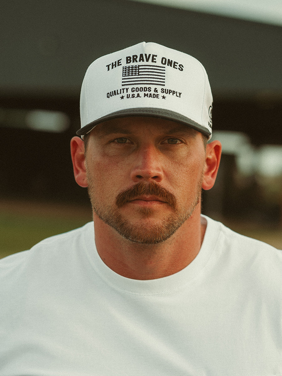 Heritage Goods Hat | USA Made Flag Patch Cap | The Brave Ones